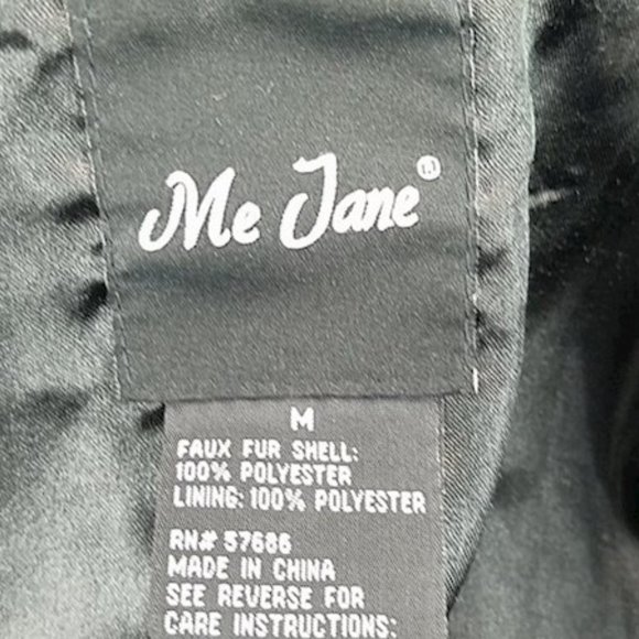 Me Jane | Jackets & Coats | Womens Me Jane Black Faux Fur Coat | Poshmark